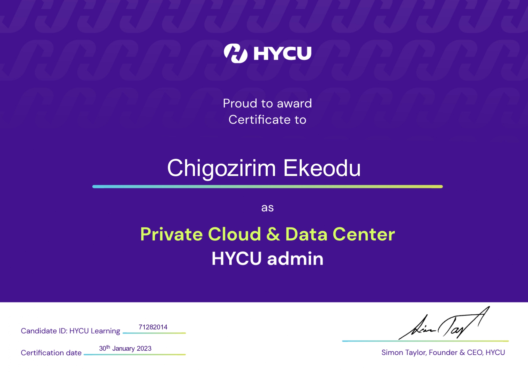 Chigozirim Ekeodu CCISO - CyberDome | LinkedIn